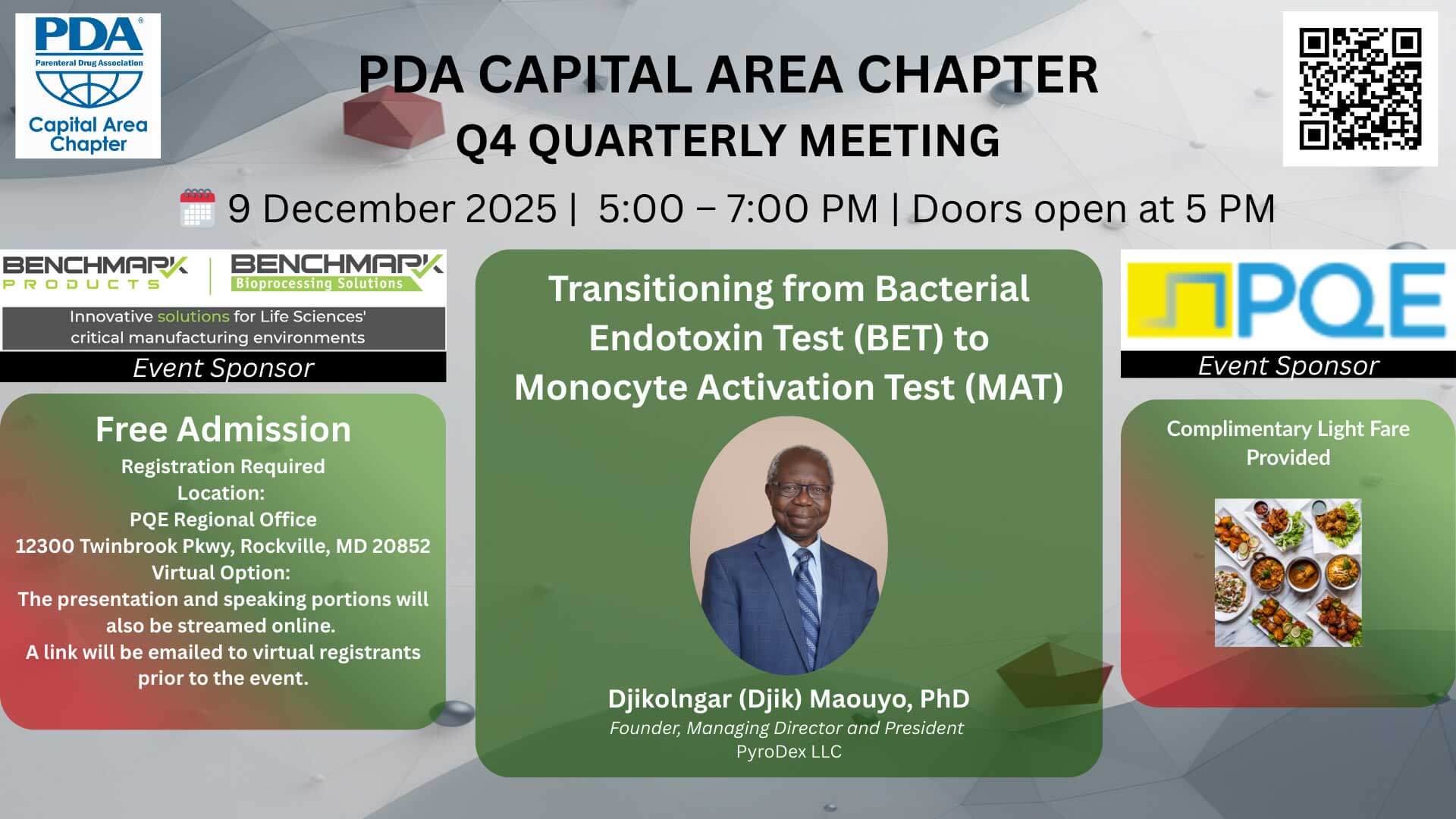 PDA Capital Area Chapter: Q4 Meeting | PDA