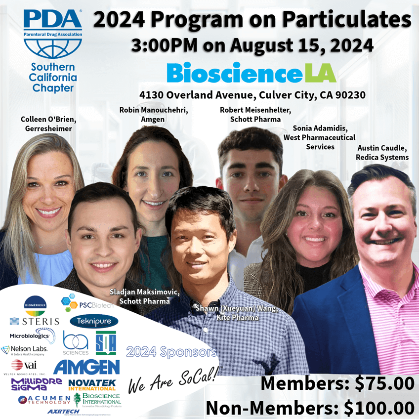PDA Southern California Chapter: Program on Particulates | PDA