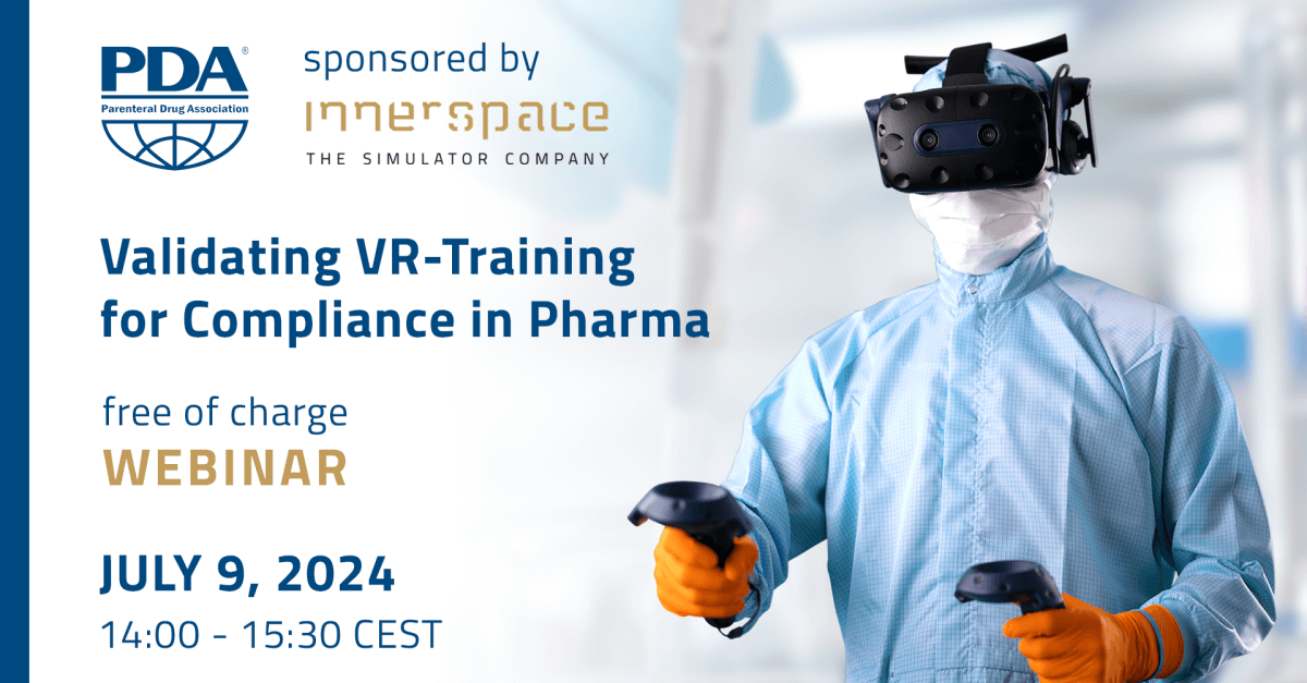 PDA-Innerspace Webinar: Validating Virtual Reality Training for Compliance in Pharma | PDA